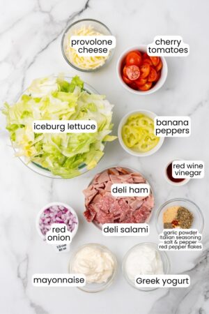 Italian Grinder Salad (Tiktok viral recipe) - One Wholesome Life