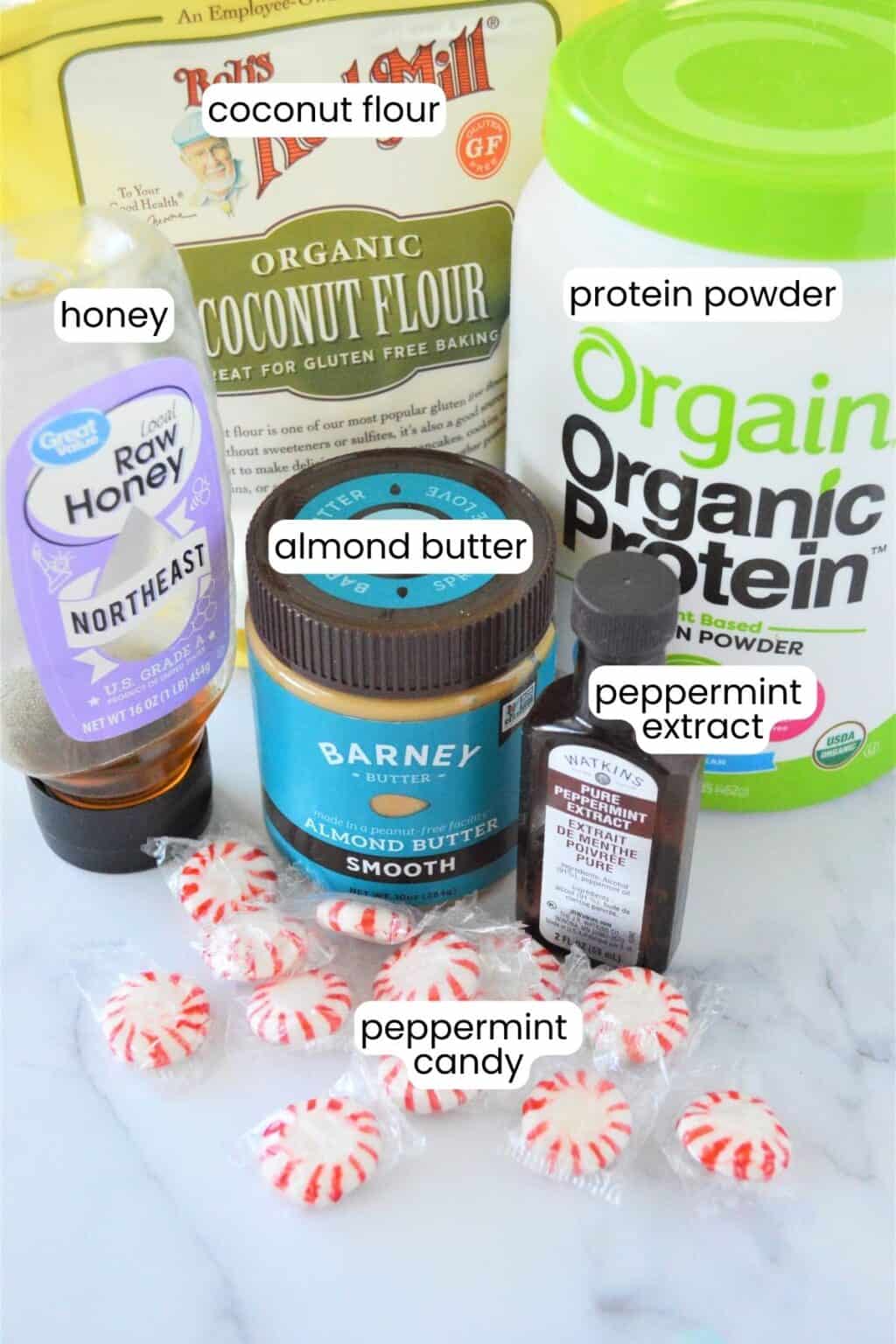 Vanilla Peppermint Christmas Protein Balls - One Wholesome Life
