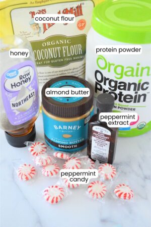 Vanilla Peppermint Christmas Protein Balls - One Wholesome Life