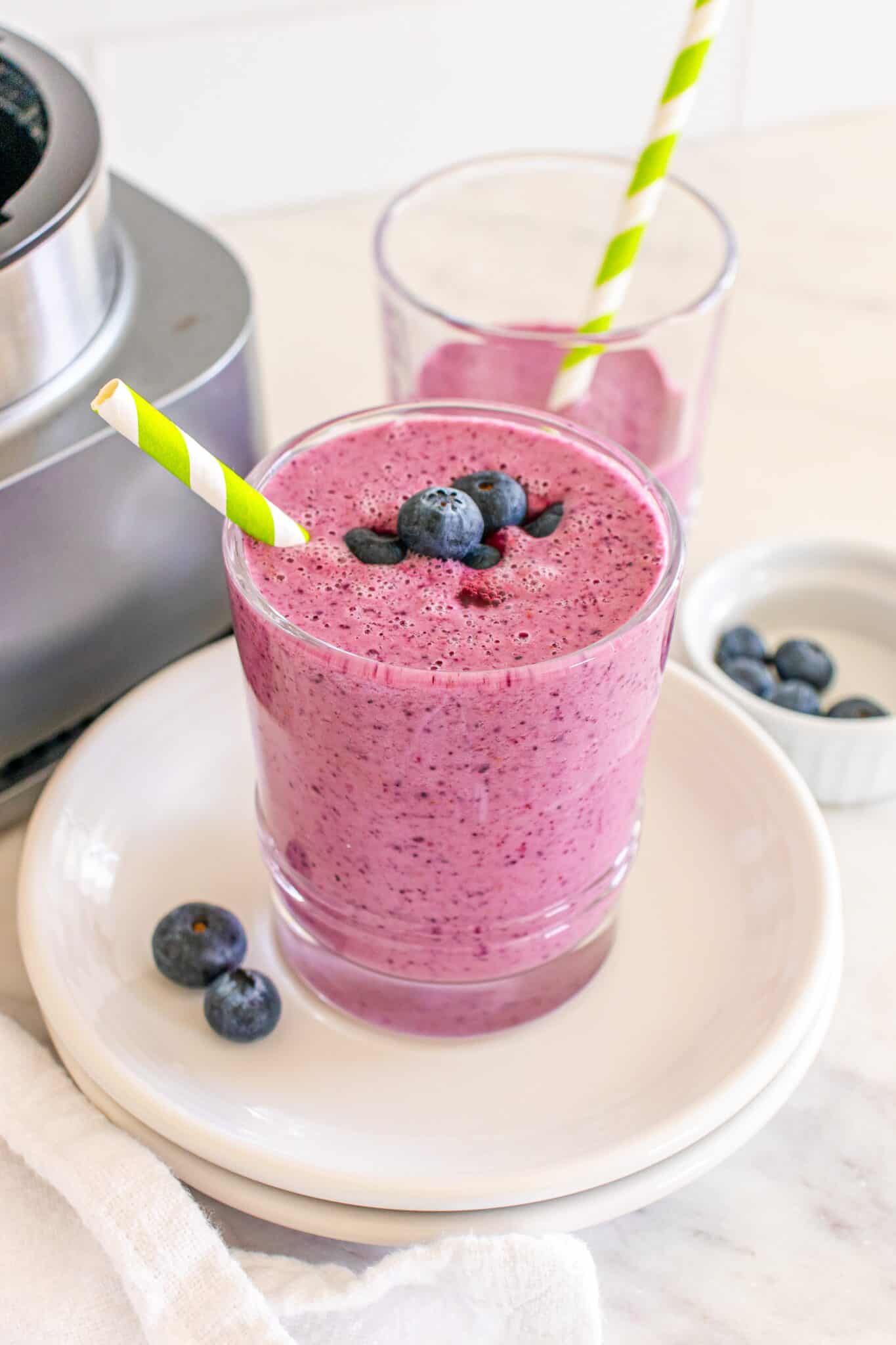 Almond Milk Berry Smoothie - One Wholesome Life