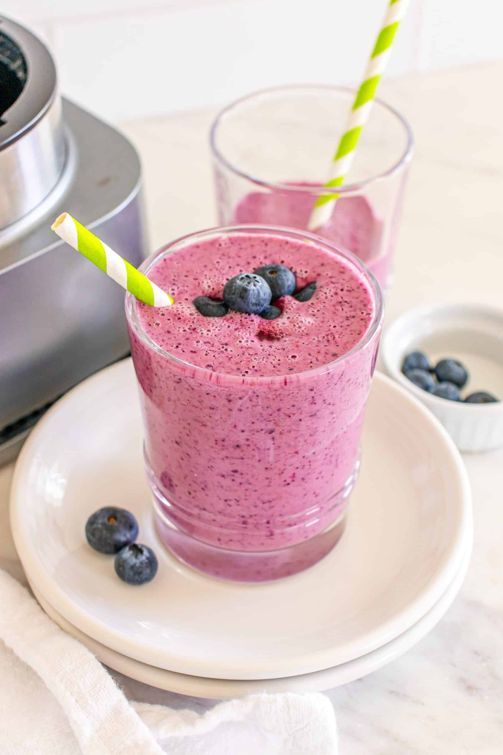 Almond Milk Berry Smoothie - One Wholesome Life