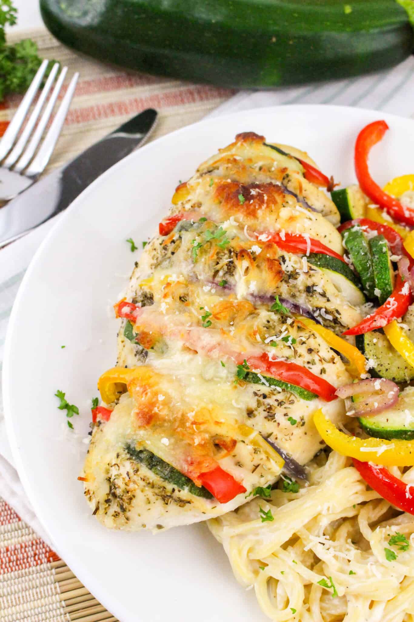 Primavera Stuffed Chicken - One Wholesome Life