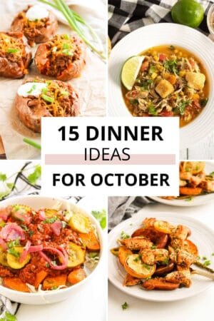 15 Dinner Recipes for October - One Wholesome Life