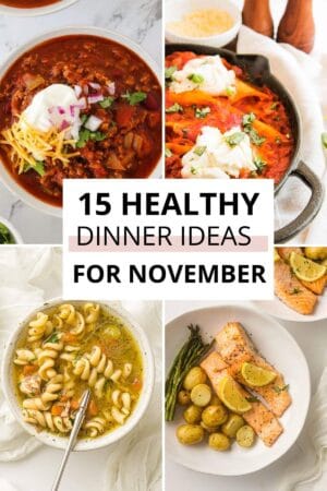 15 Healthy Dinner Ideas for November - One Wholesome Life
